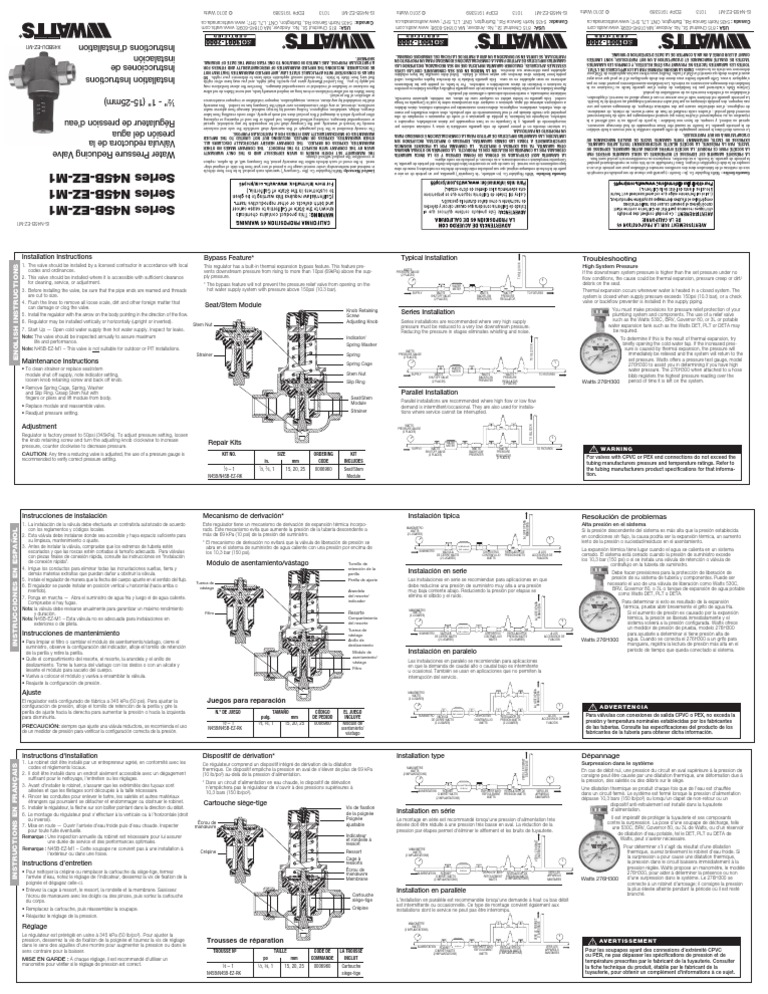Series N45B-EZ-M1 Installation Instructions | PDF | Tap (Valve ...