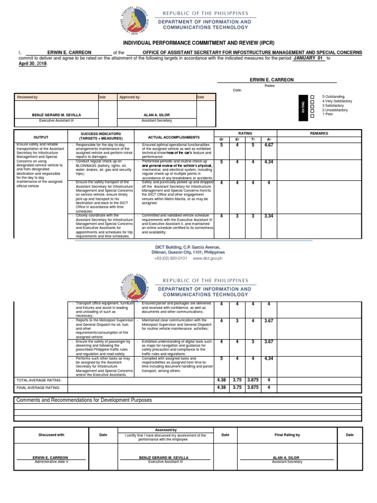 FINAL IPCR Kuya Erwin | PDF | Vehicles | Secretary