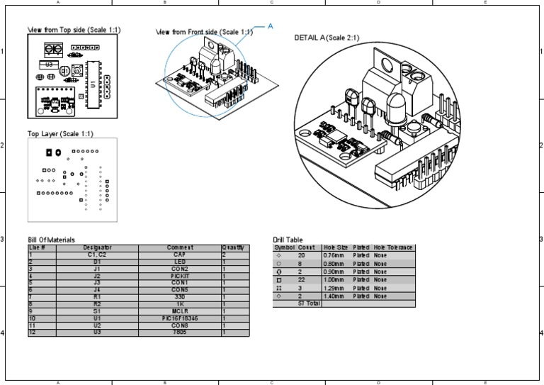 View From Top Side (Scale 1:1) View From Front Side (Scale 1:1) DETAIL ...