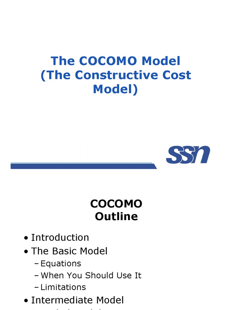 The COCOMO Model (The Constructive Cost Model) | PDF | Software Development | Software