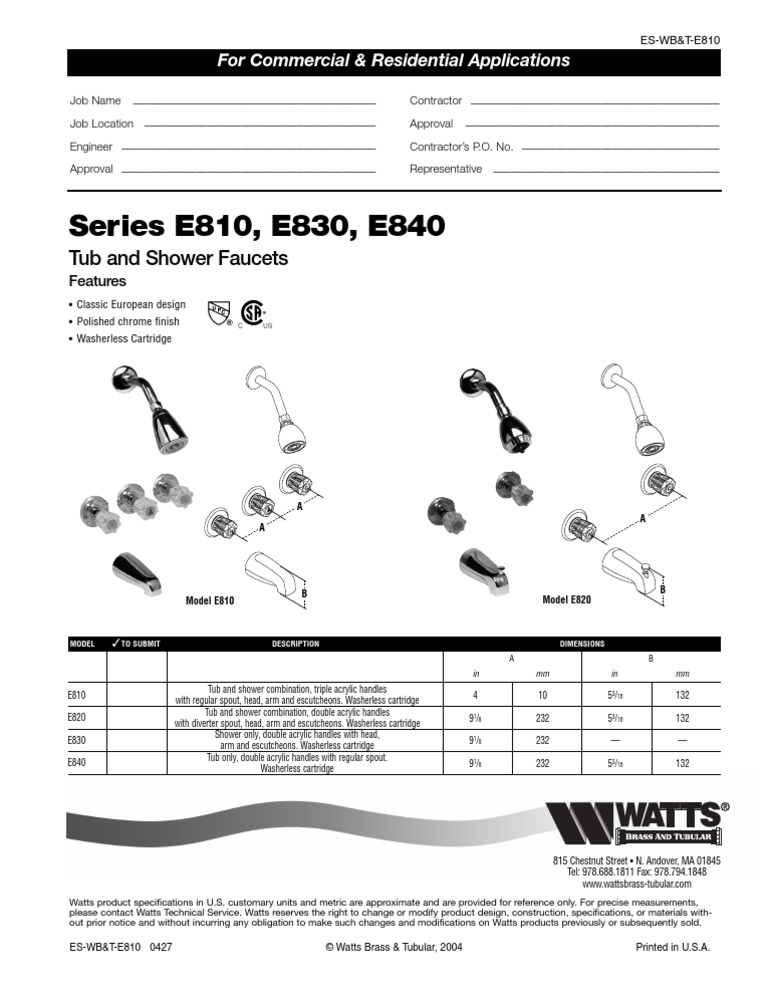 Series E810, E830, E840 Specification Sheet | PDF | Projectiles ...