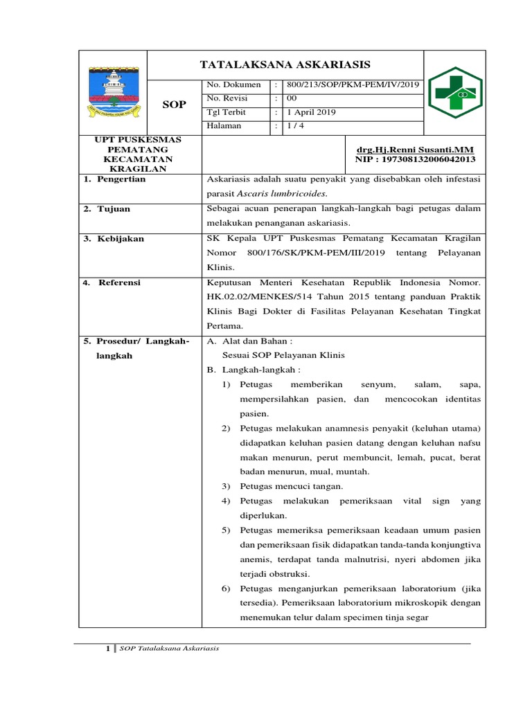 Tatalaksana Askariasis | PDF