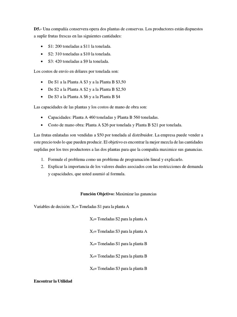 Leo | PDF | Programación lineal | Inventario