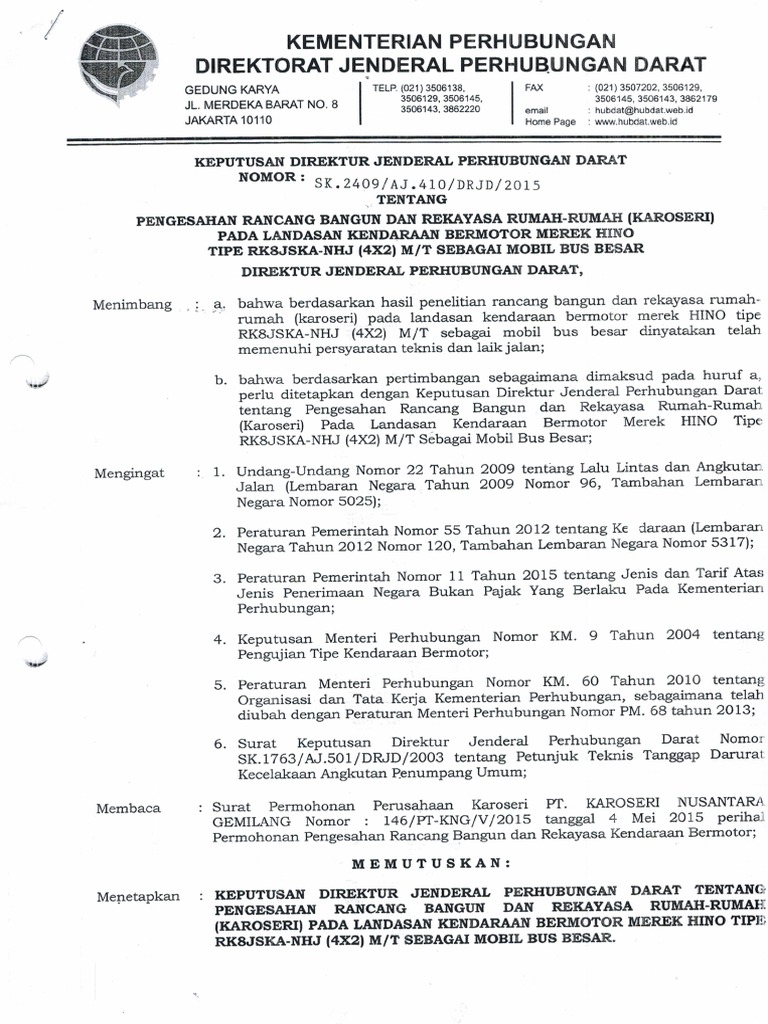 SK Rancang Bangun BRT Besar PDF | PDF