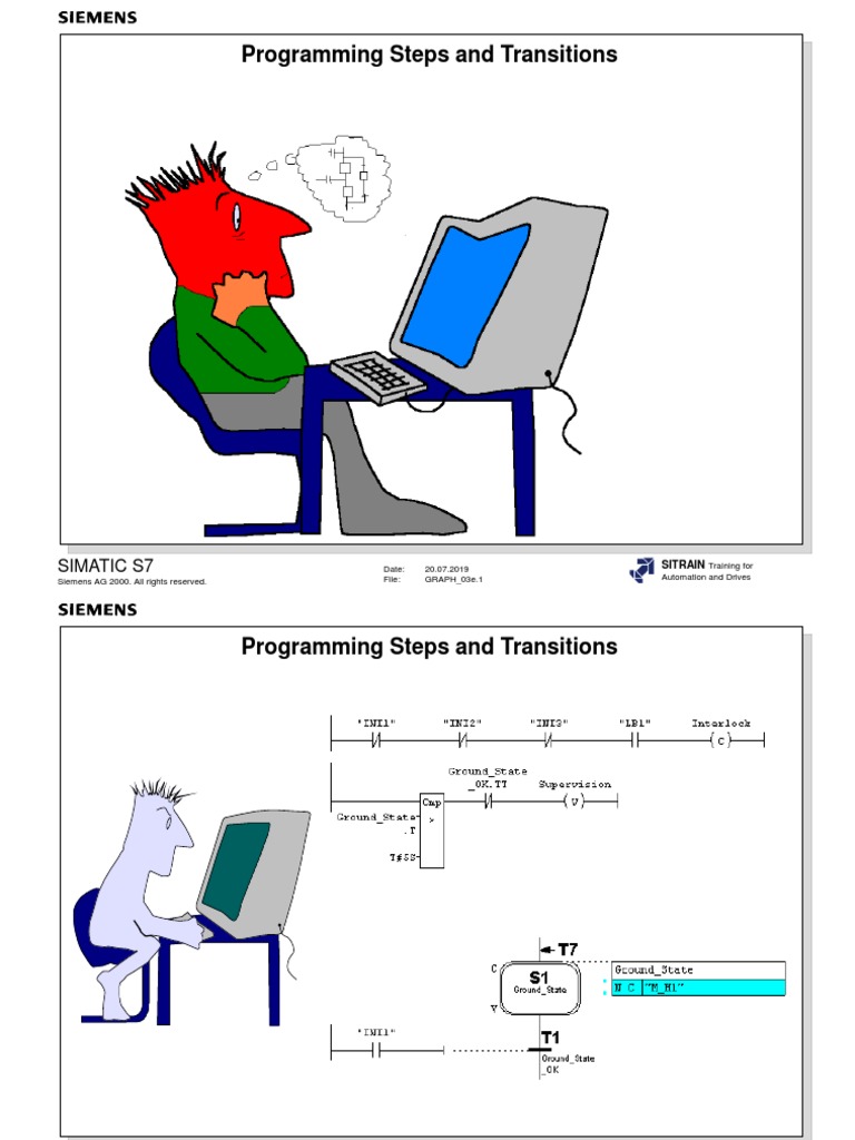 Programming Steps and Transitions: Simatic S7 | Download Free PDF ...