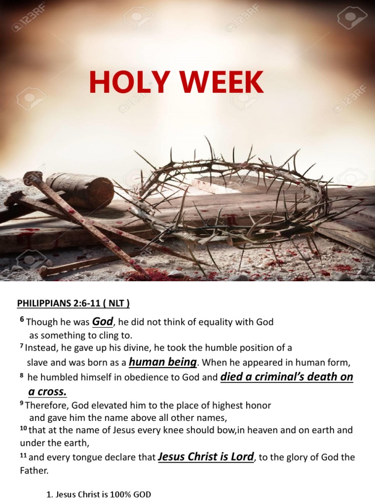 Holy Week Reflection | PDF | Grace In Christianity | Jesus