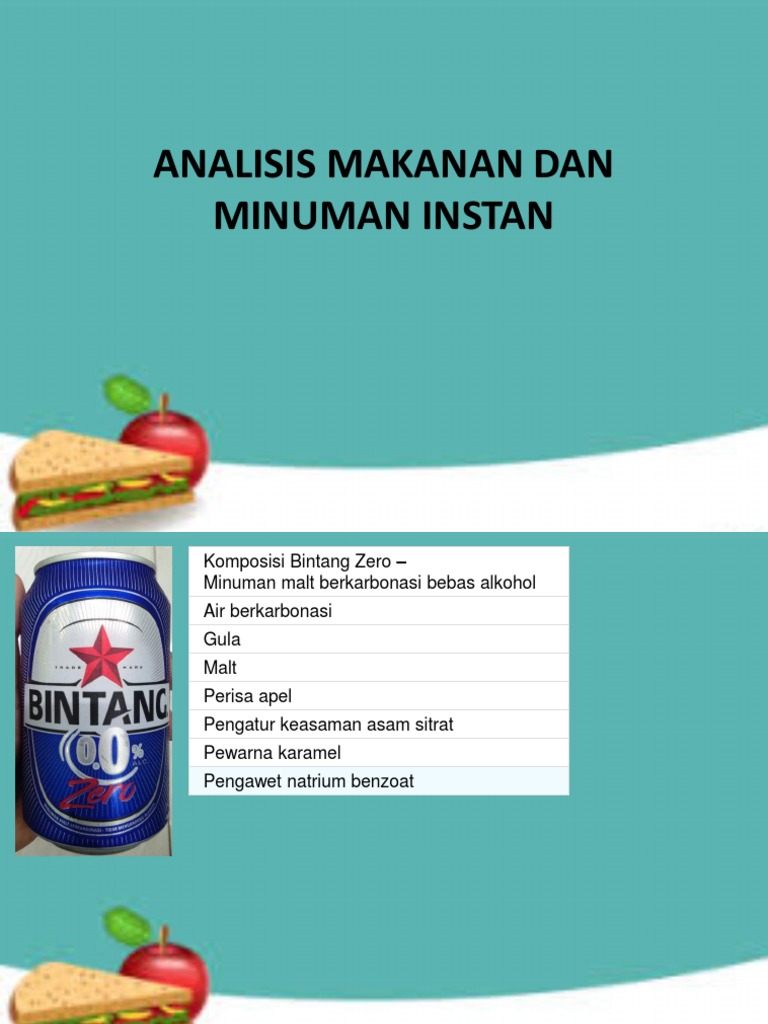 Komposisi Produk Makanan & Minuman Instan | PDF