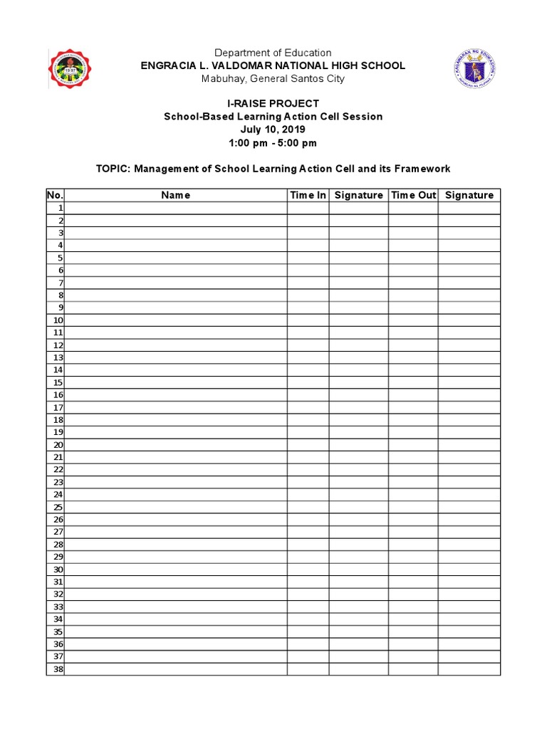 Engracia L. Valdomar National High School: Department of Education ...