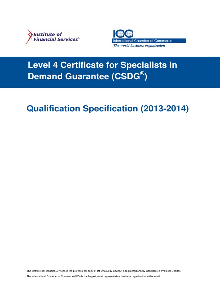 CSDG PDF | PDF | Letter Of Credit | Test (Assessment)