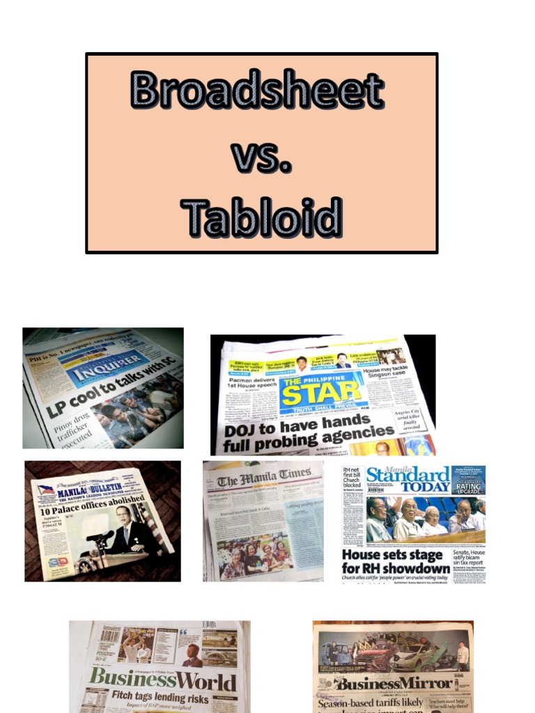 Broadsheet vs. Tabloid | PDF
