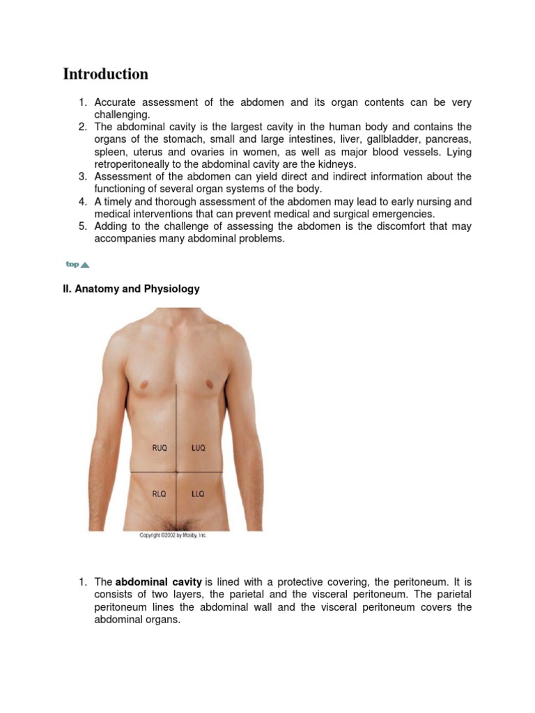 II. Anatomy and Physiology | Download Free PDF | Abdomen | Small Intestine