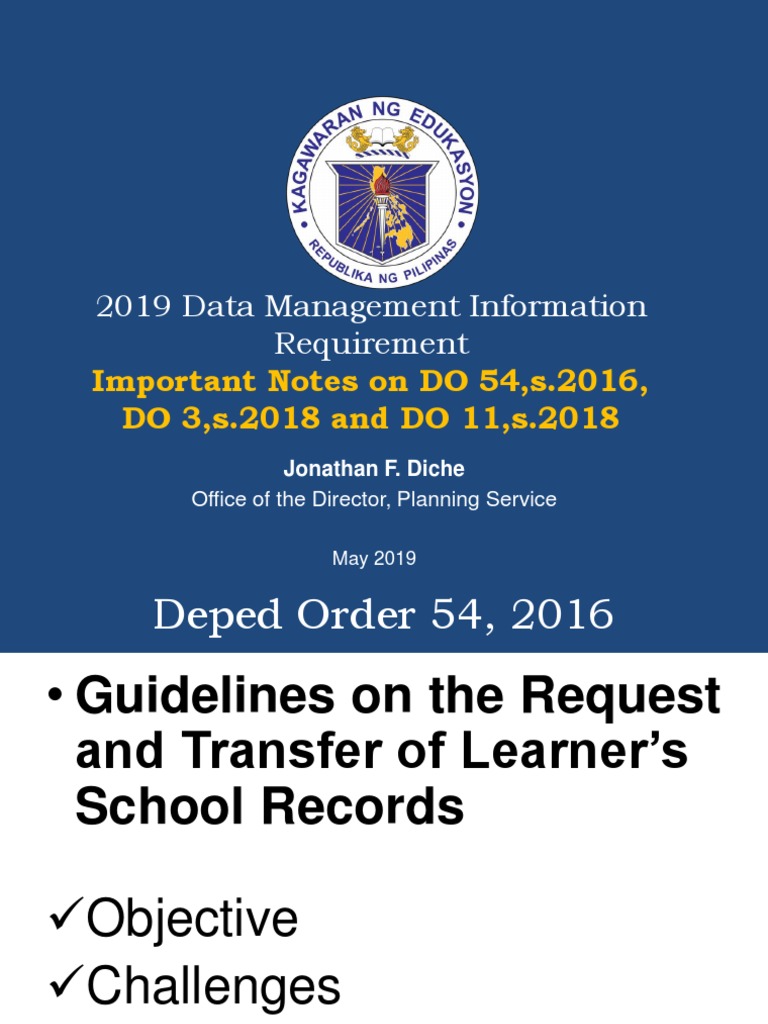 2019 DMIR PS Plocies DO54s2016 and DO11s2018 | PDF | Birth Certificate | State School