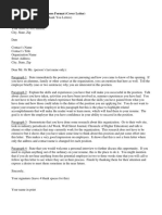 Full Block Cover Letter Guide | PDF | Career & Growth