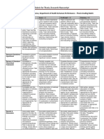 Rubrics For Research Paper | PDF | Theory | Goal