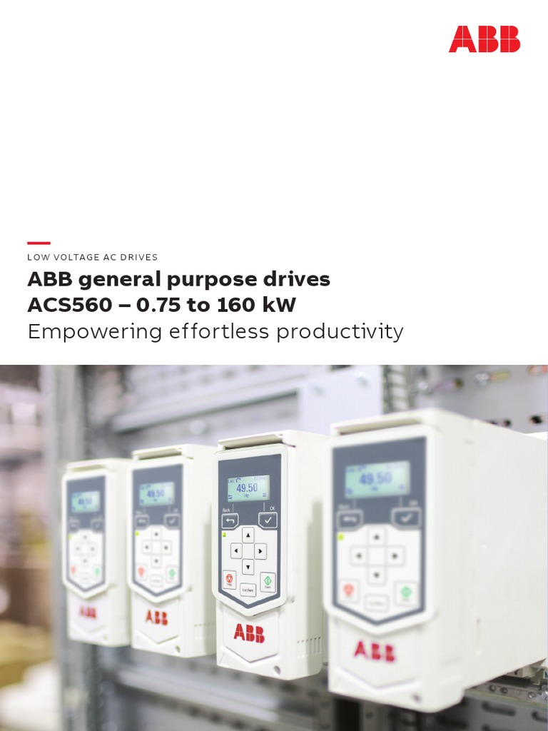 ABB ACS560 Description | PDF | Electric Motor | Energy Conservation