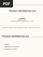 Cosmetic Product Information File Guide | PDF