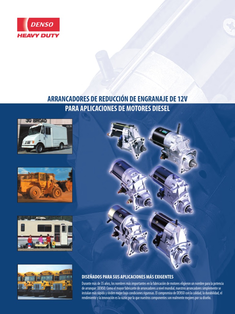 DENSO 12V Gear Reduction Starters DSL Apps D1474 Spanish | PDF ...