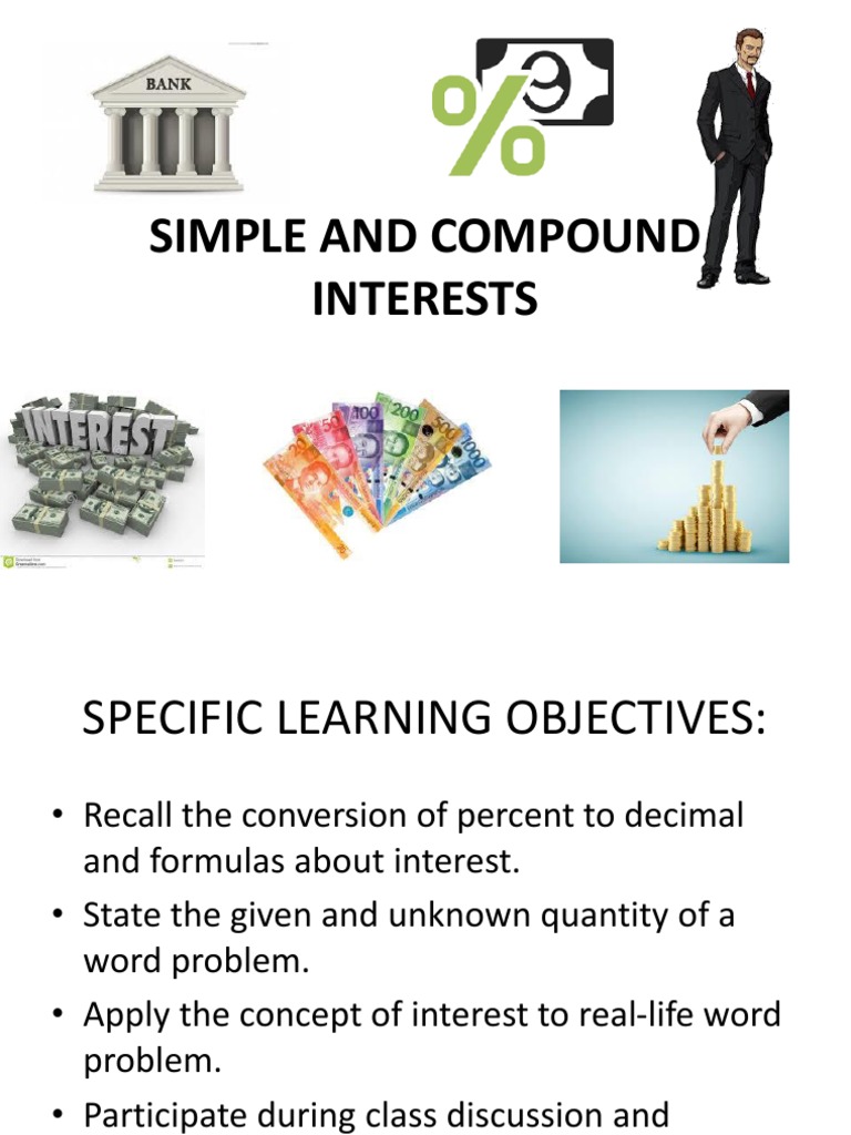 Simple and Compound Interests | PDF | Interest | Debt