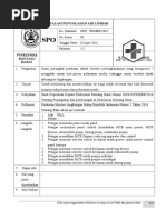 001-Sop Cara Pengoperasian Instalasi Pengolahan Air Limbah (Ipal) | PDF
