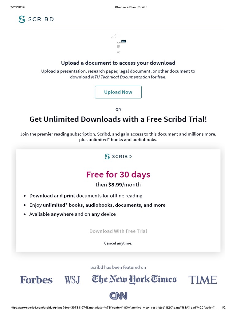 Plan - Scribd | PDF | Scribd | Media Technology