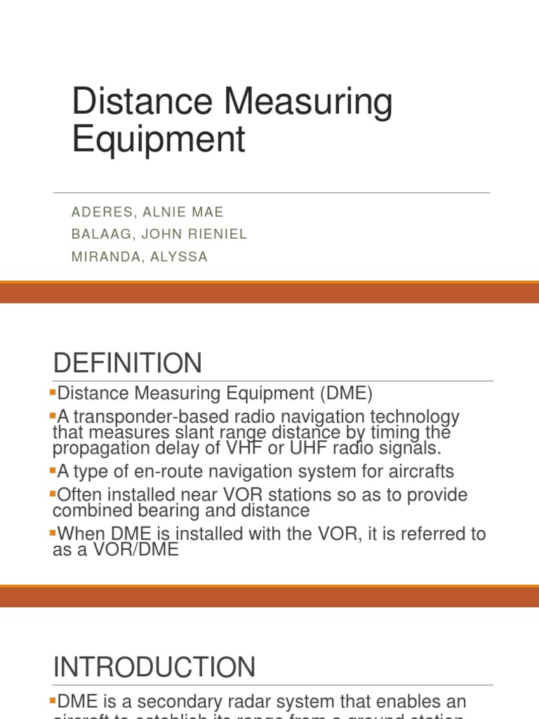 Distance Measuring Equipment | PDF | Aerospace Engineering | Electrical ...