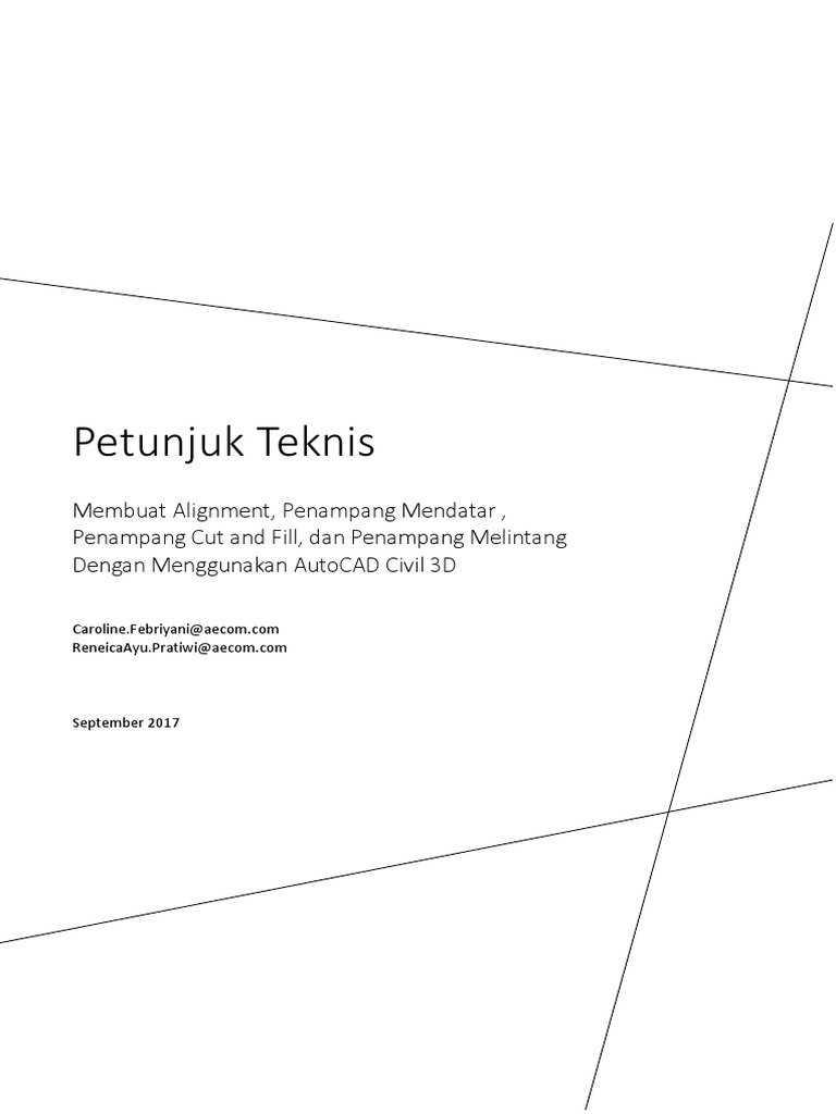 Membuat Alignment, Penampang Memanjang Dan Melintang | PDF