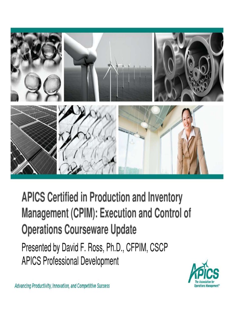 APICS Certified in Production and Inventory Management (CPIM | Download ...
