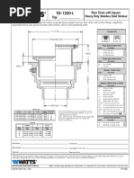Watts FD-100-A Floor Drain Specs | PDF