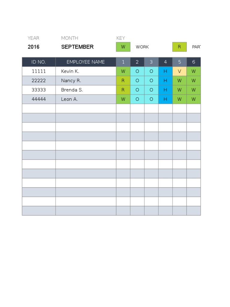 Employee Attendance Tracker Template | PDF