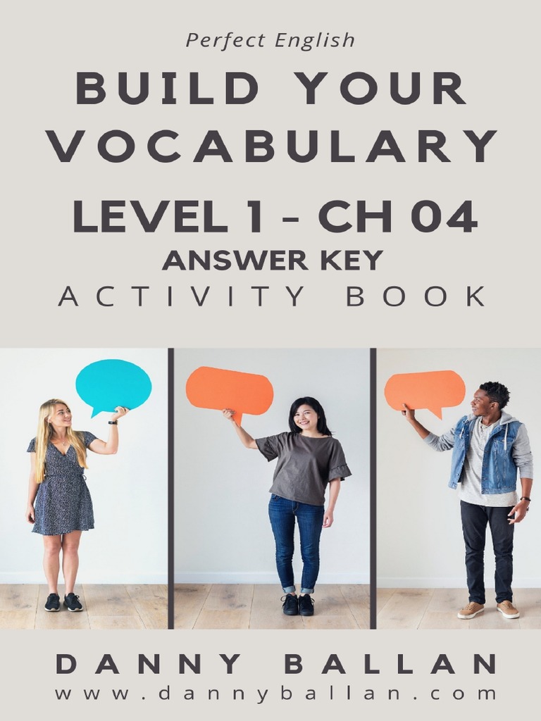 Perfect English Vocabulary Builder Level 1 Chapter 04 Activities Answer ...
