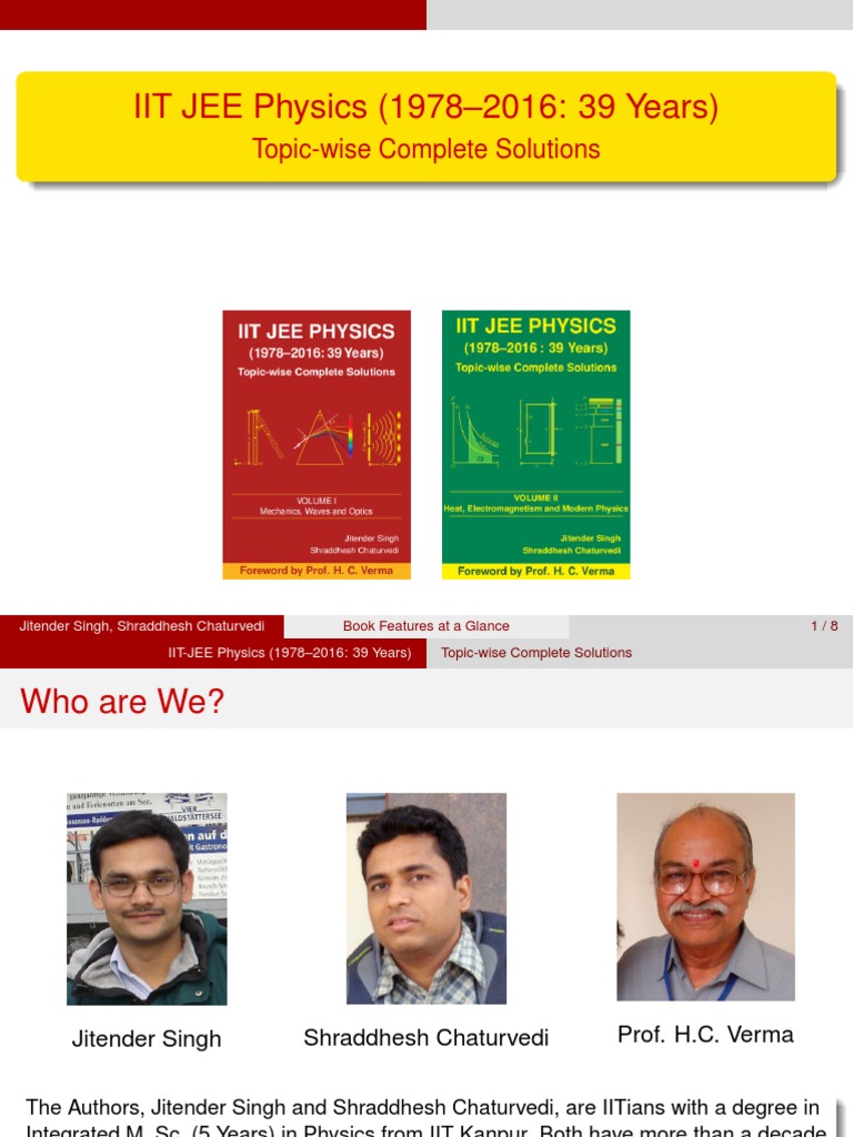 Iit Jee Physics Book Features PDF | PDF | Physics | Teaching Mathematics