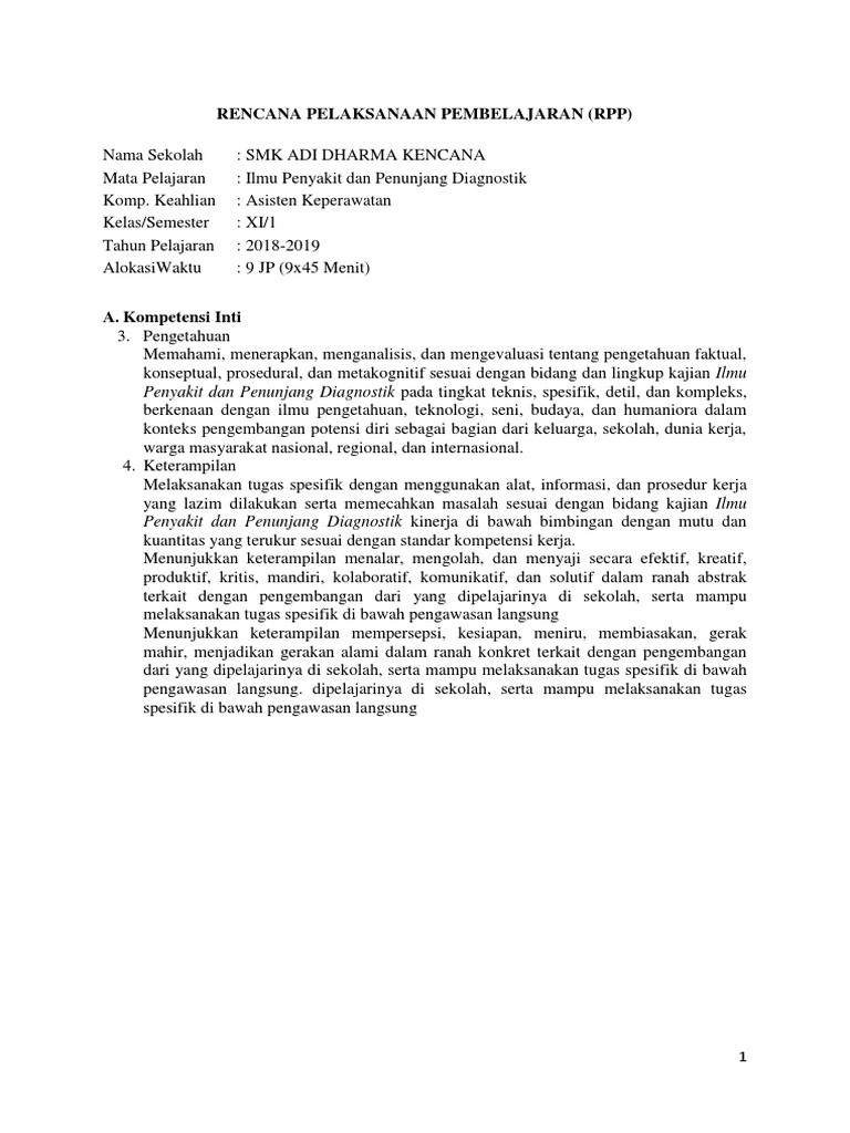 RPP IPPD XI 3.1 Pemeriksaan Fisik Manifestasi Klinik | PDF