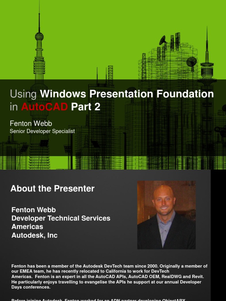 Advanced Ui Design Using Wpf Webcast 2009 Pt2 Pdf Windows Presentation Foundation 