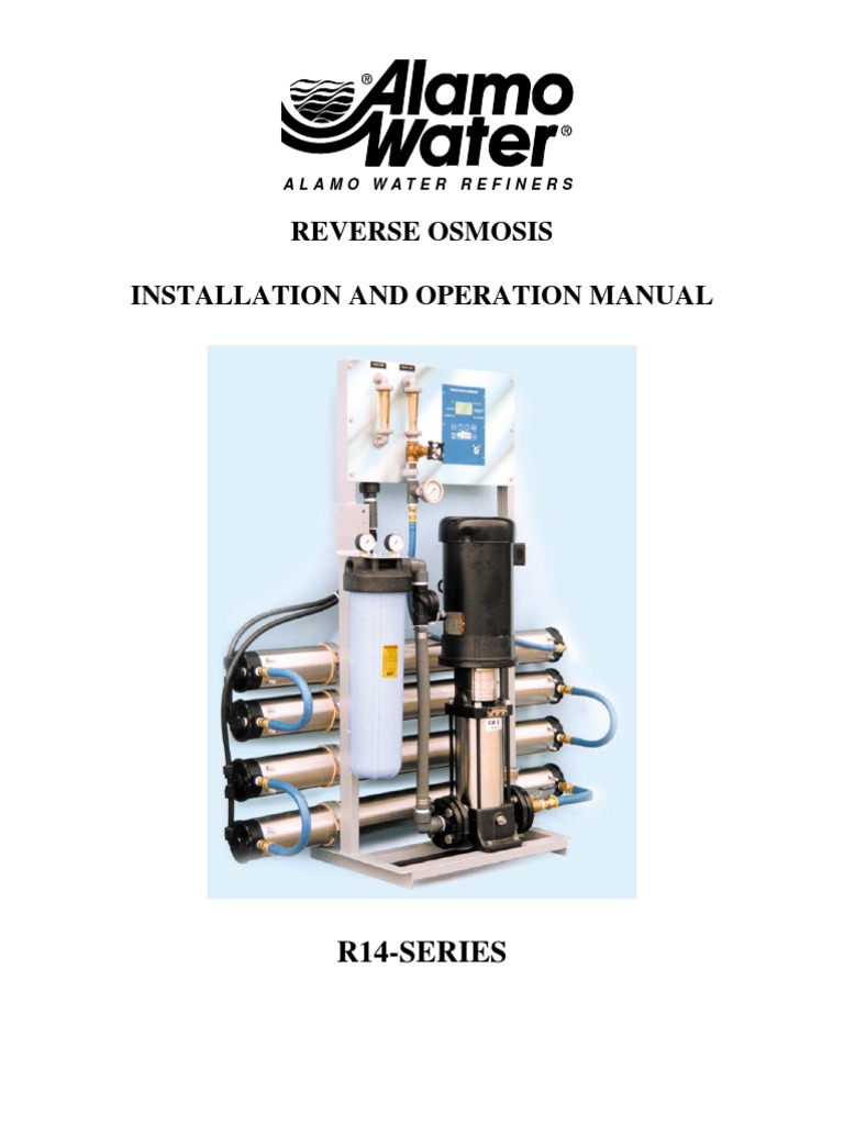 Reverse Osmosis R14-SERIES Installation Instructions | PDF | Electric Motor | Relay