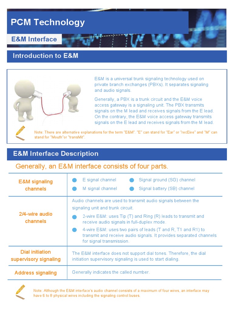 E&M Interface in PBX Systems | PDF | Computer Engineering | Electronics