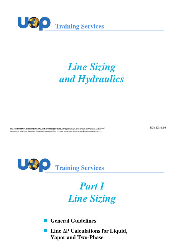Line Size | PDF | Density | Viscosity