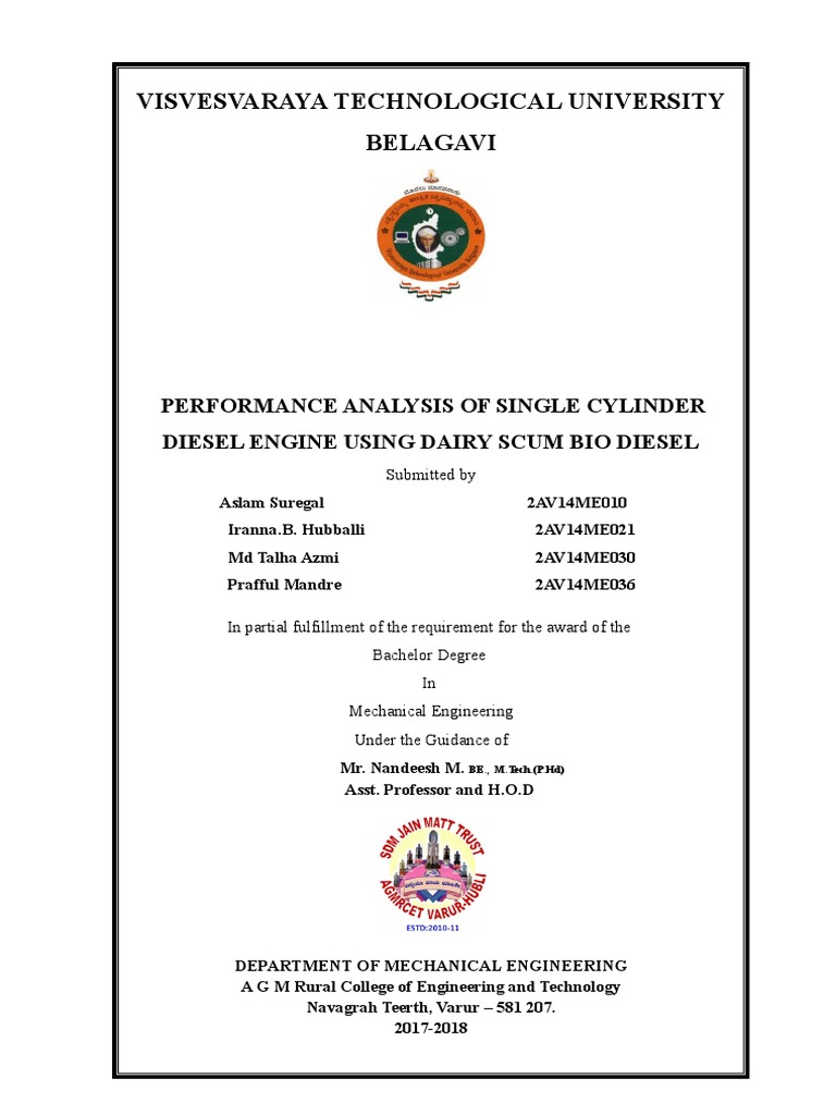 Synopsis Title Page 2016-17 | PDF | Technology & Engineering
