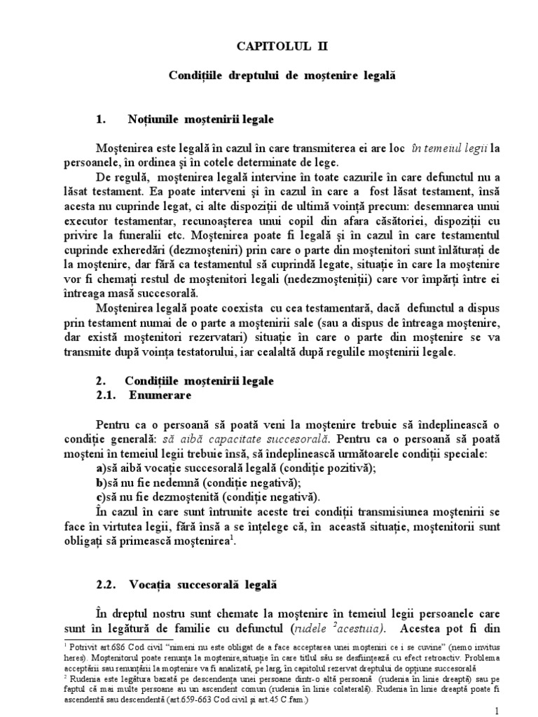 Dreptul de Mostenire Succesiuni