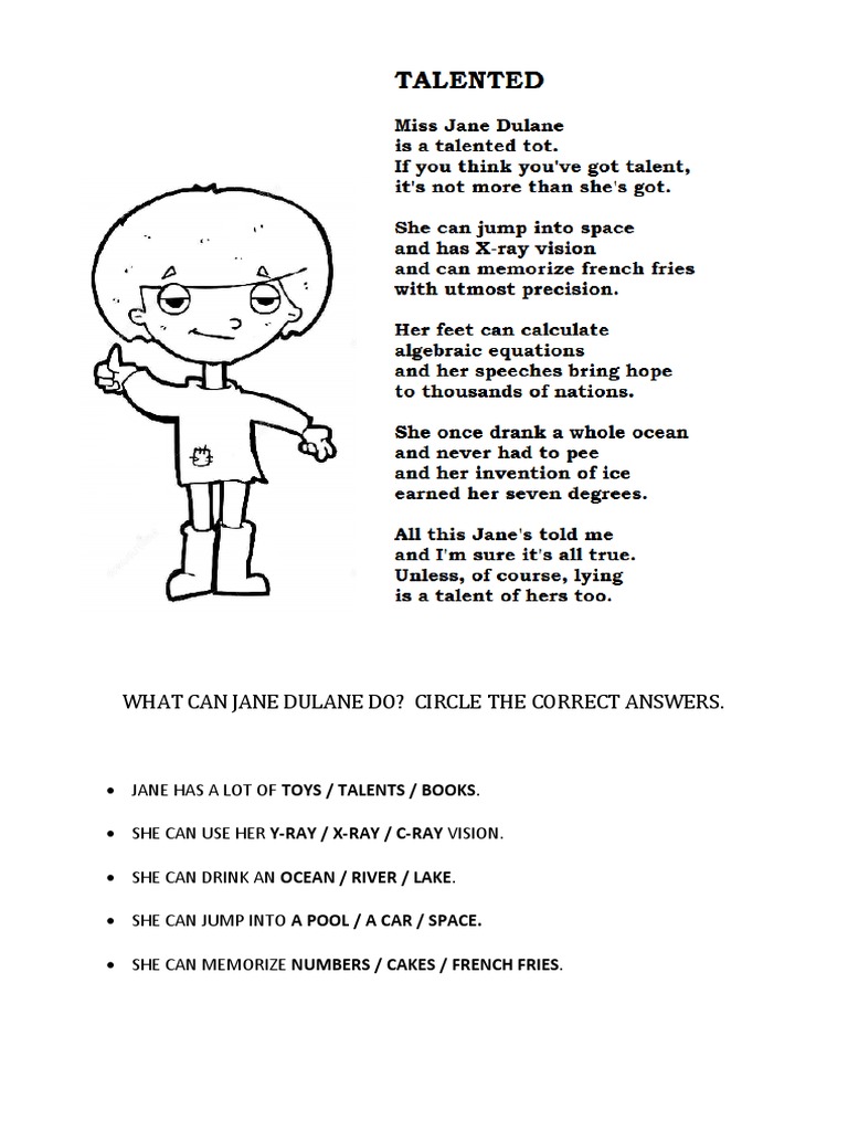Talented Poem | PDF | Home & Garden | Self-Improvement
