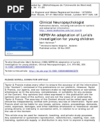 NEPSY-II: Child Neuropsychological Assessment | PDF | Validity ...