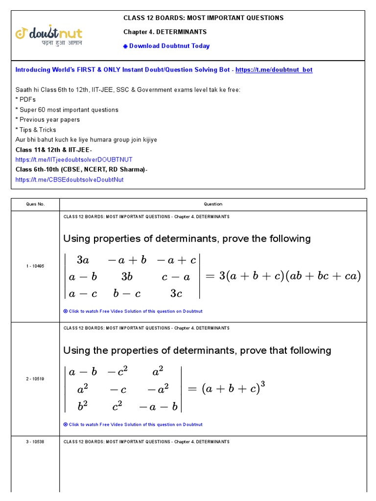 Determinants | PDF | Determinant | Algorithms