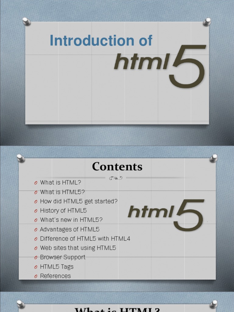 HTML 5 | PDF | Html5 | Html