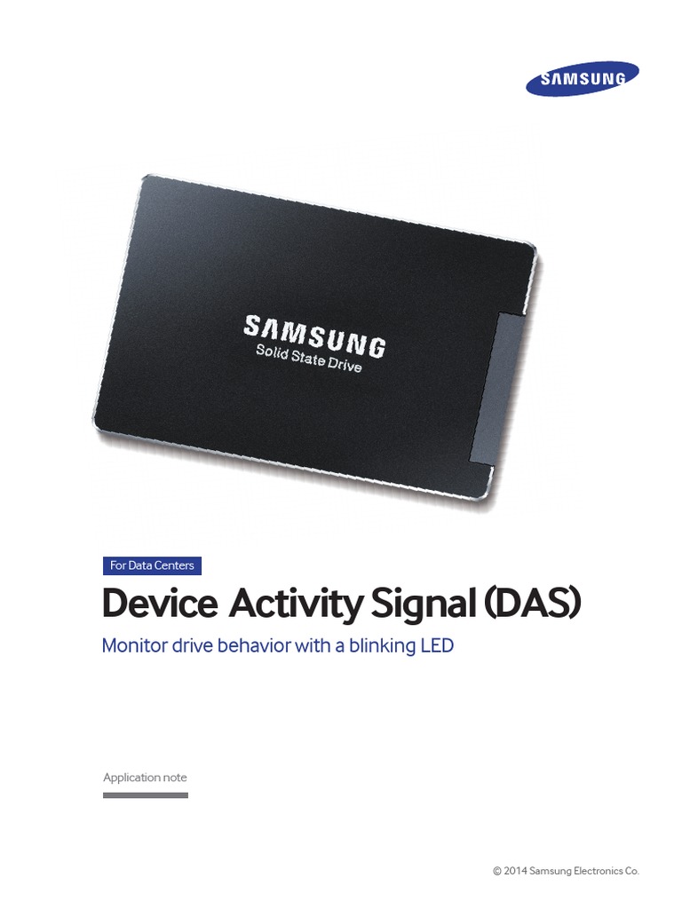 Samsung SSD 845DC 01 Device Activity Signal DAS PDF | PDF | Solid State ...