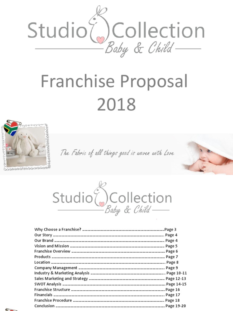 Franchise Proposal 2018 | PDF | Franchising | Retail