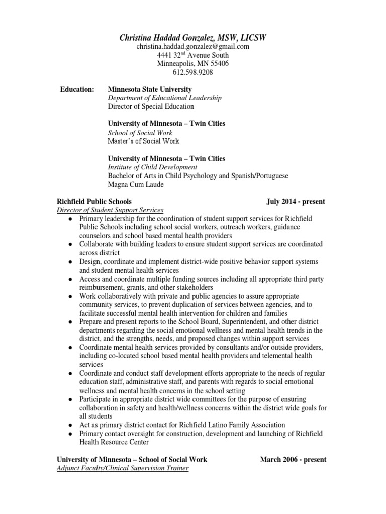 CG Resume | PDF | Psychotherapy | Mental Health