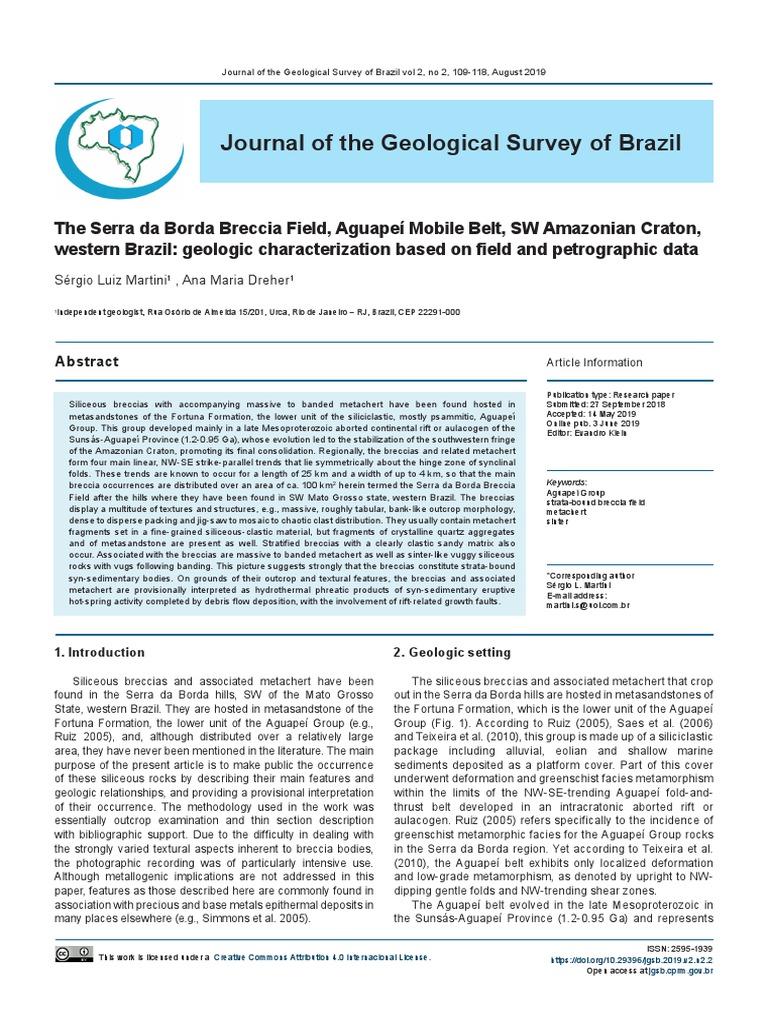 Serra da Borda Breccia Field Study | PDF | Clastic Rock | Petrology