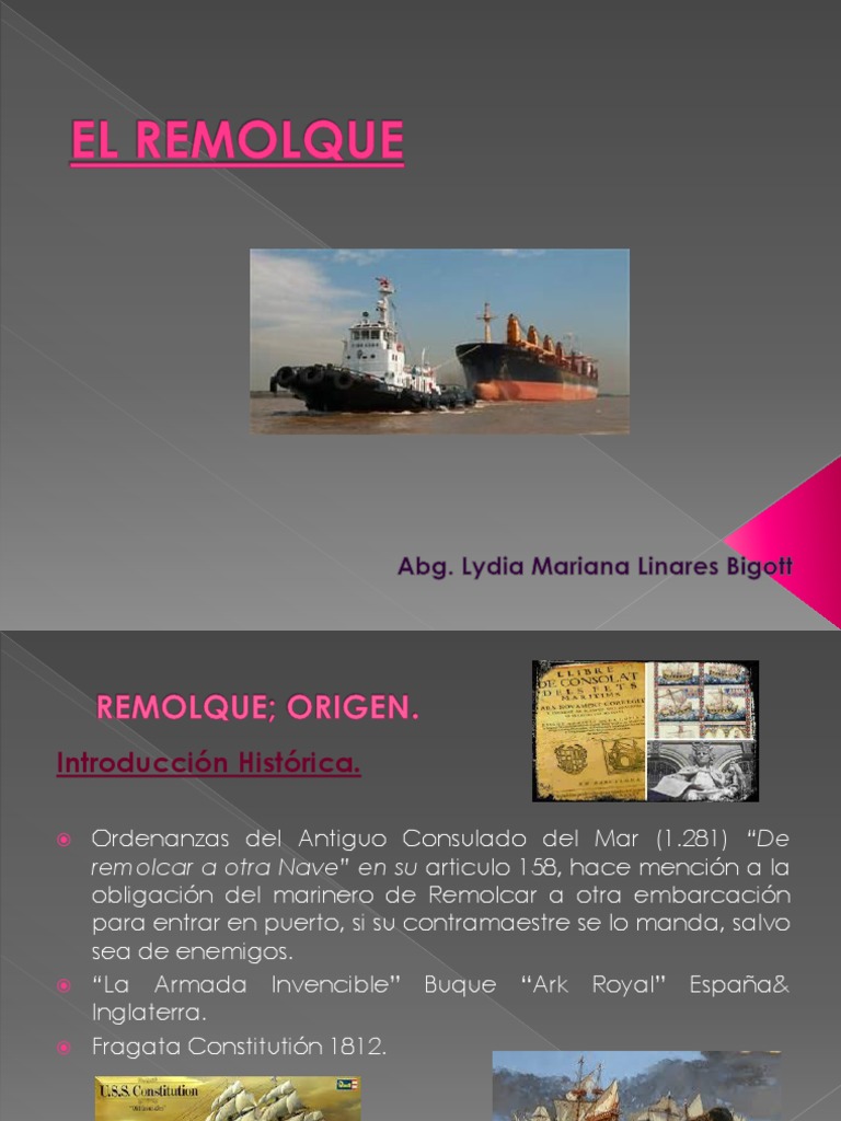 El Remolque Presentacion Mariana | PDF | Remolcador | Buques