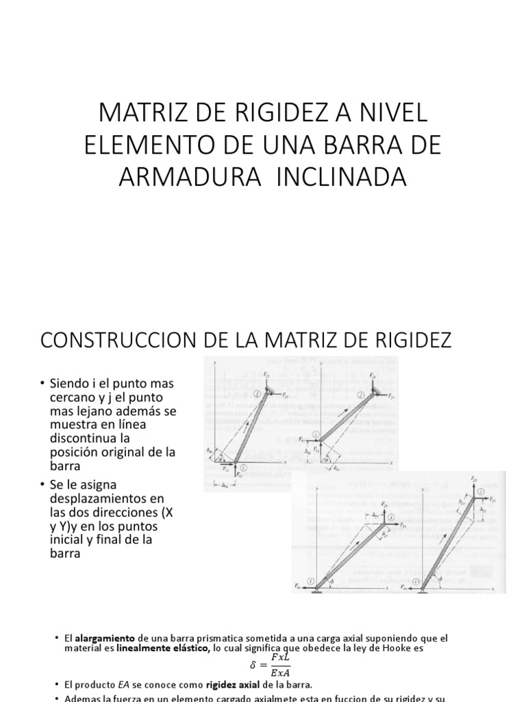 Matriz de Rigidez | Descargar gratis PDF | Rigidez | Análisis matemático