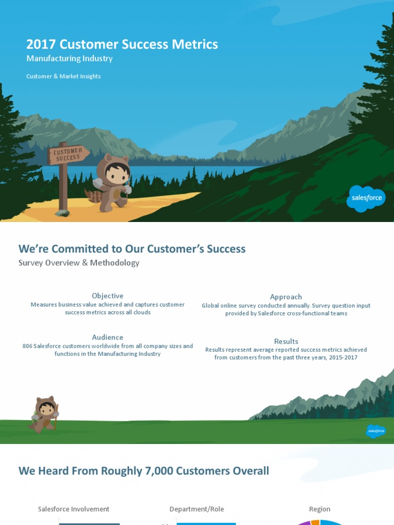 Key Success Metrics For Salesforce Manufacturing Customers 2017 Public