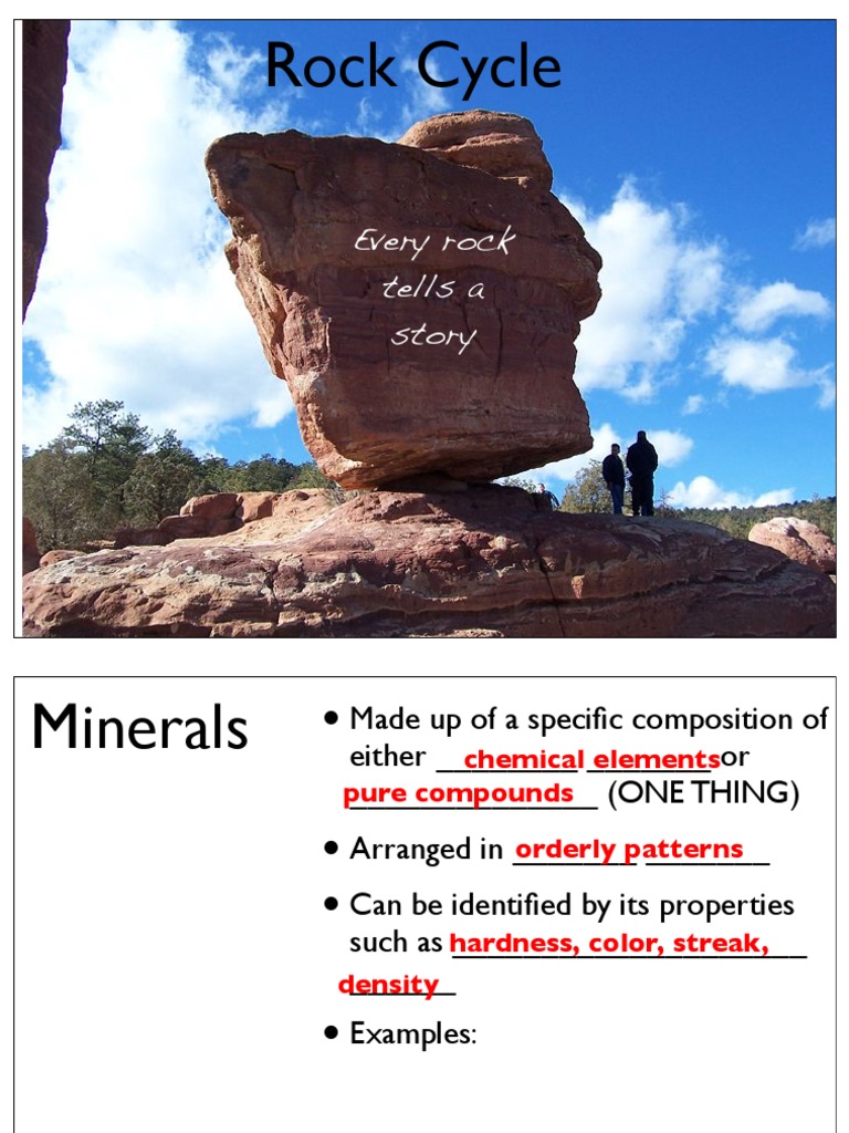 Rock Cycle Notes PDF | PDF | Sedimentary Rock | Rock (Geology)